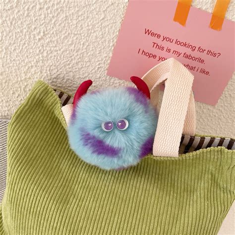 Hadlook 렉스 토끼 모피 작은 악마 푸 마오 마오 마오 괴물 큰 눈 새끼 귀여운 모피 공 만화