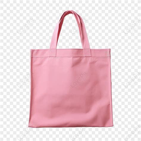 클리핑 패스를 사용하여 격리된 분홍색 캔버스 가방구입자물쇠 Png 일러스트 무료 다운로드 Lovepik