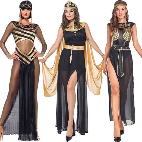 Egyptian Outfits For Womens Medieval Queen Cleopatra Costume Adult