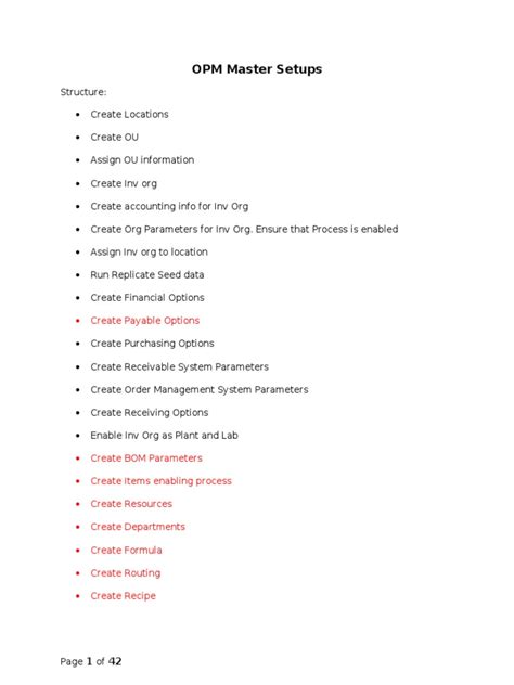 Oracle Process Manufacturing Master Setups Pdf Inventory Accounting