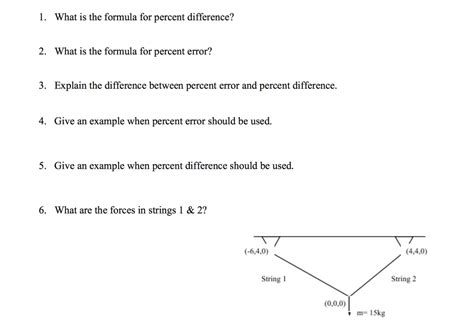 Solved L What Is The Formula For Percent Difference Chegg Com
