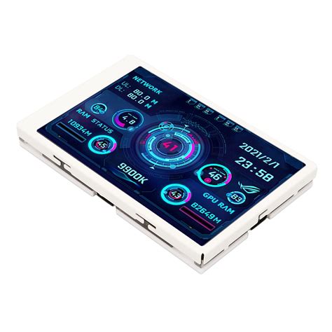 Electronics Computer Temp Monitor 3 5in IPS Full View USB C Auto Off Rotatable PC CPU Data