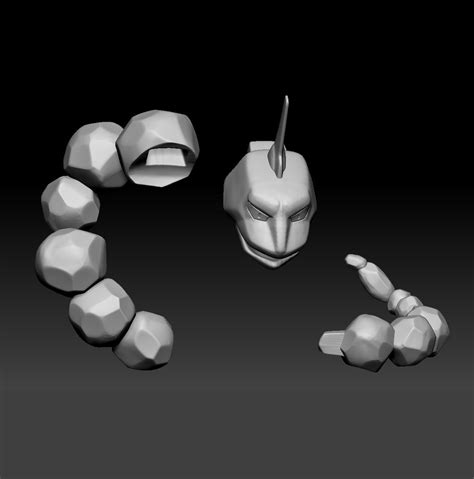 Stl File Pokemon Onix 3d Print Model 🐉 ・3d Print Design To Download・cults