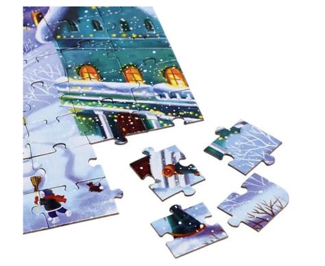 Пазл в металлической коробке Новогодняя ночь 99 деталей Karusel