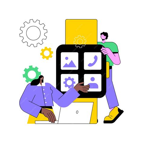 Premium Vector Smartwatches Mobile Apps Development Abstract Concept Vector Illustration