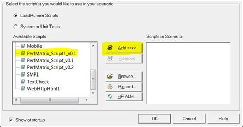 Loadrunner Goal Oriented Scenario