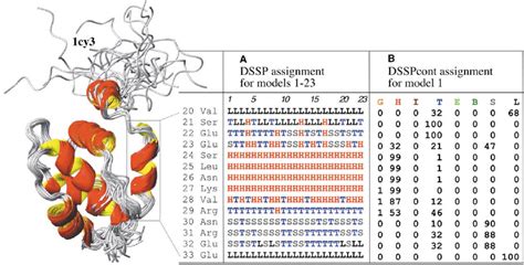 Default Dssp Assignment For 1c3y Fragment The Variations Between The Download Scientific