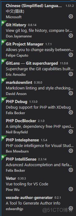 Php常见的vs Code 插件51cto博客vscode Php插件