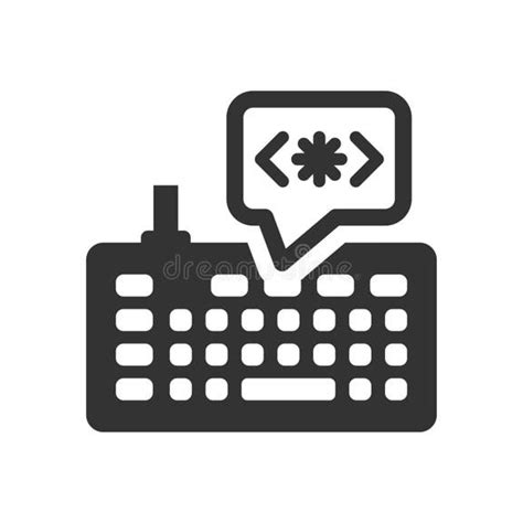 Coding Icon Stock Vector Illustration Of Keyboard Rebuild 350120706