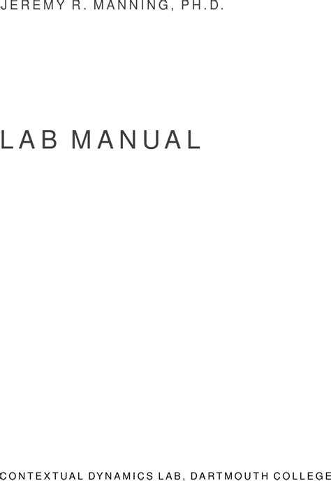 Lab Manual