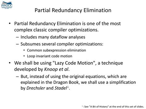 Ppt Partial Redundancy Elimination Powerpoint Presentation Free