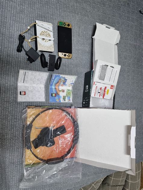 닌텐도스위치 Oled 본체 젤다의 전설 티어스 오브 더 킹덤 에디션 판매합니다 칩 2종 포함 취미 게임 음반 당근 중고거래