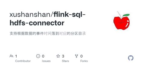 Github Xushanshanflink Sql Hdfs Connector 支持根据数据的事件时间落到对应的分区目录