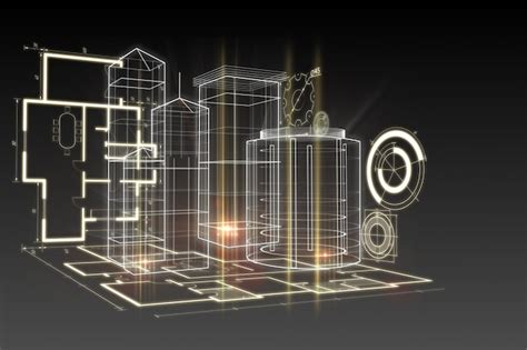 Premium Photo Blueprint Interface