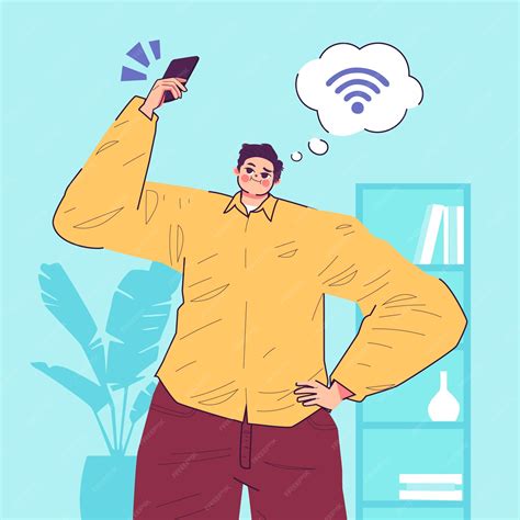 Premium Vector Flat Wireless Connection Illustration