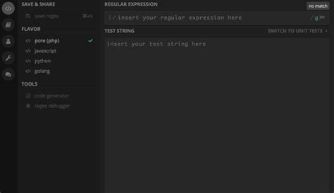 Regex 101 Dark Mode