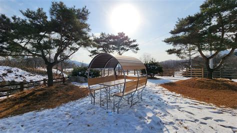 합성목재 아치형 파고라 벤치 주식회사 이노스