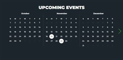 Html Calendar Styling With Css Examples
