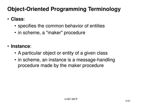 Ppt 6001 Sicp Object Oriented Programming Powerpoint Presentation Free Download Id1110840