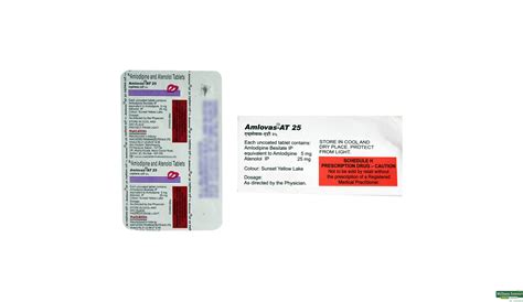 Buy Amlovas At 25mg 15 Tablets Online At Best Prices Wellness Forever