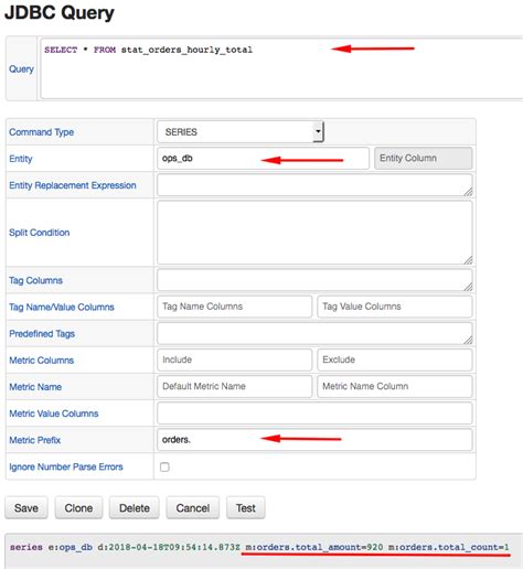 Historizing Metrics Stored In Database Axibase Time Series Database