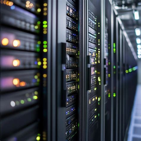 Vps Server In A Data Center Premium Ai Generated Image
