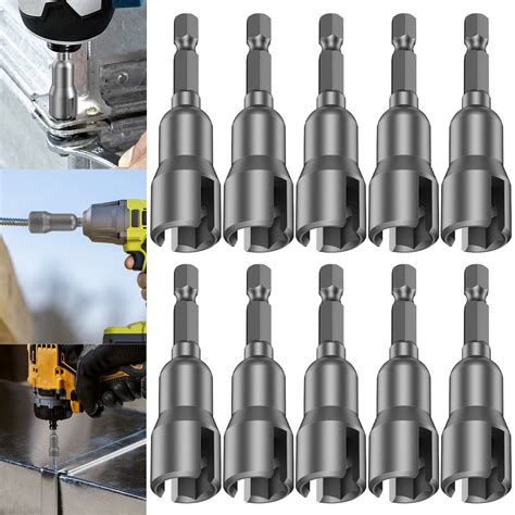 10 Pcs Wing Nut Drill Bit Heavy Duty Wing Nut Driver Safe Hurricane Shutter Drill Bit Efficient