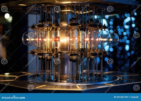 Quantum Computing Concept Image Ai Generated Stock Illustration