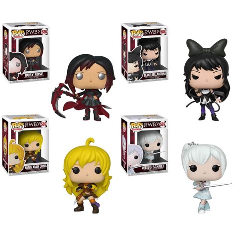 Funko POP Animation RWBY Vinyl Figures SET OF 4 Ruby Blake Weiss Yang Xiao Walmart Com