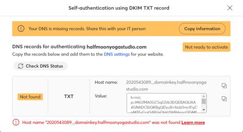 Troubleshooting Dkim Self Authentication Using Cname Txt And Dmarc