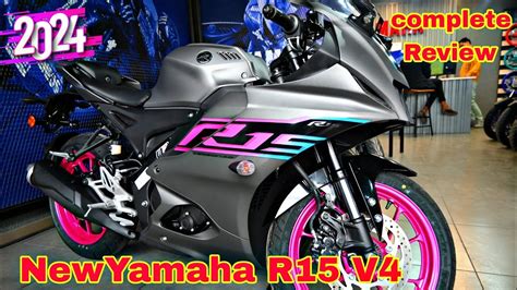 New Launch 2024 Yamaha R15 V4 Purple 🔥 Detailed Review Full