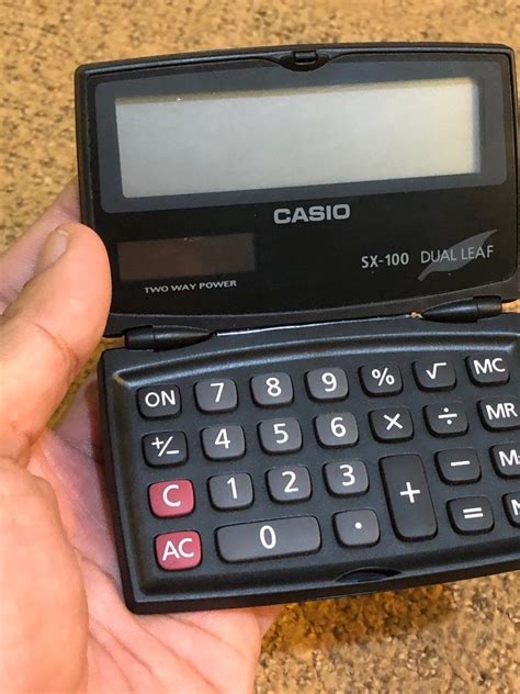 Casio Dual Leaf Portable Calculator On Carousell