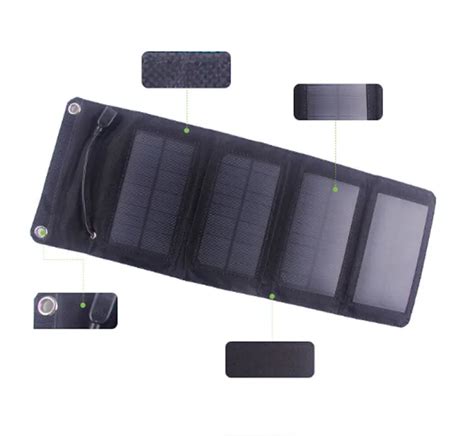 Лучшее 5 Вт Солнечное складное зарядное устройство для наружной зарядки складная сумка