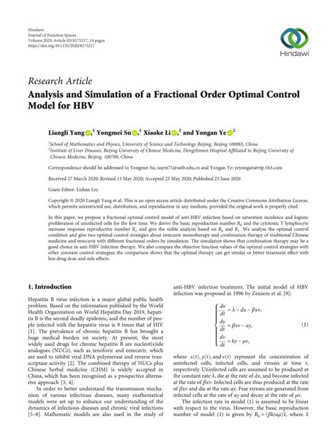 Pdf Analysis And Simulation Of A Fractional Order Optimal Control
