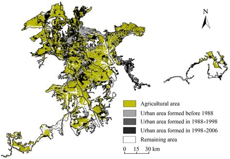 Spatial Distribution Of Land Use Types Covering The Coastal Alluvial