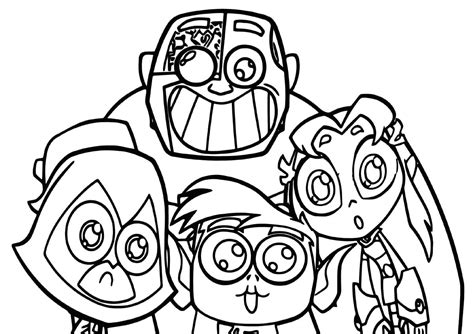 Teen Titans Go Coloring Pages 120 Printable Coloring Pages
