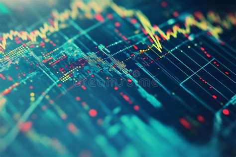 Financial Data Visualization Ai Generator Stock Illustration