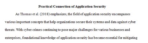 Application Security Practical Connection Assignment