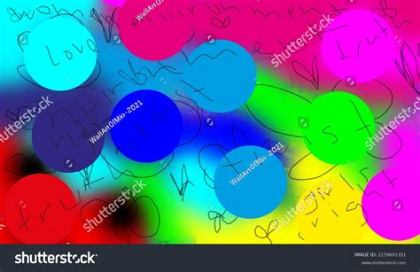 Lgbt Colourful Illustrations Different Color Scales Stock Illustration