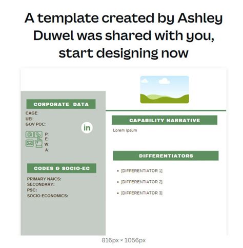 General Contracting Capability Statement Professional Capability