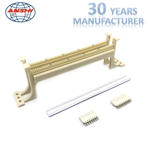 Telecommunication 50 Pairs 110 Terminal Block With Leg Horizontal Type