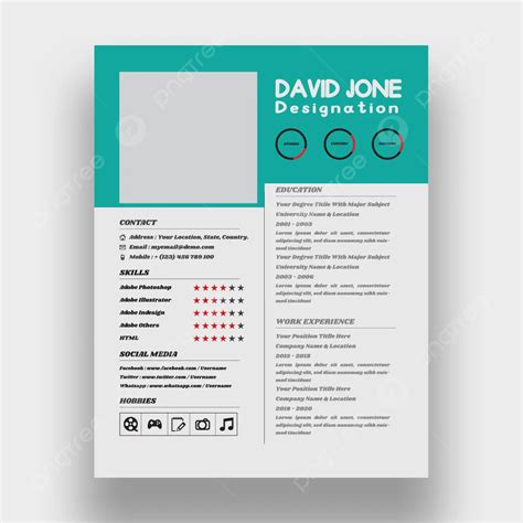 Corporate Resume Or Cv Design Vector Template Download On Pngtree