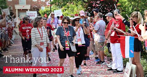 Thank You To Miami University Alumni Association