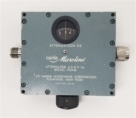 Narda 793FM Variable RF Attenuator 4 8GHz