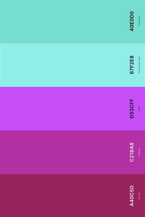 Best Turquoise Color Palettes With Names And Hex Codes In Turquoise Color Palette