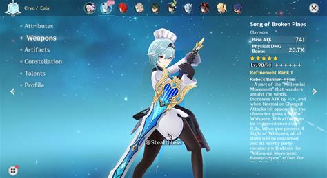 Genshin Impact Eula Minecraft Skin Vrogue Co