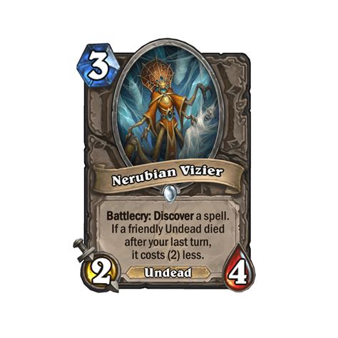 new card revealed nerubian vizier r hearthstone