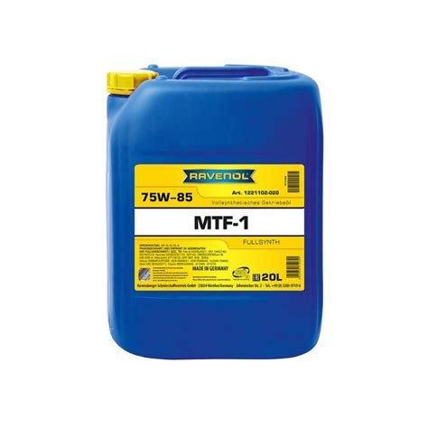 RAVENOL MTF-1 SAE 75W-85 | Tampereen Öljytukku Oy
