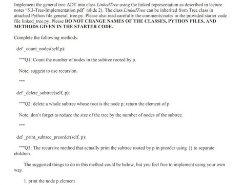 Solved From General Tree Import Tree Class Chegg Com
