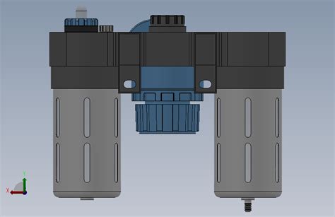 Bc系列空气过滤组合（三联件）[bc2000] Solidworks 2018 模型图纸下载 懒石网